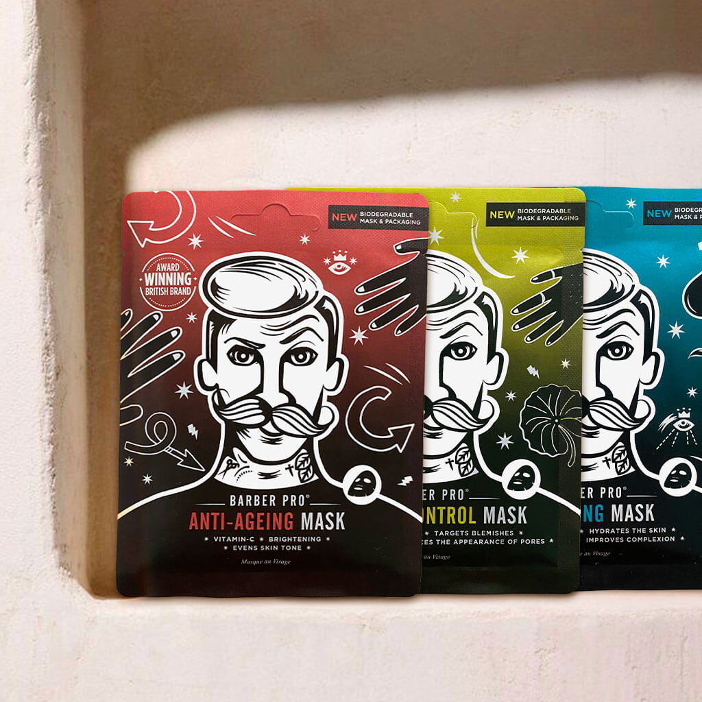 BARBER PRO | The World's First Sheet Mask Range for Men